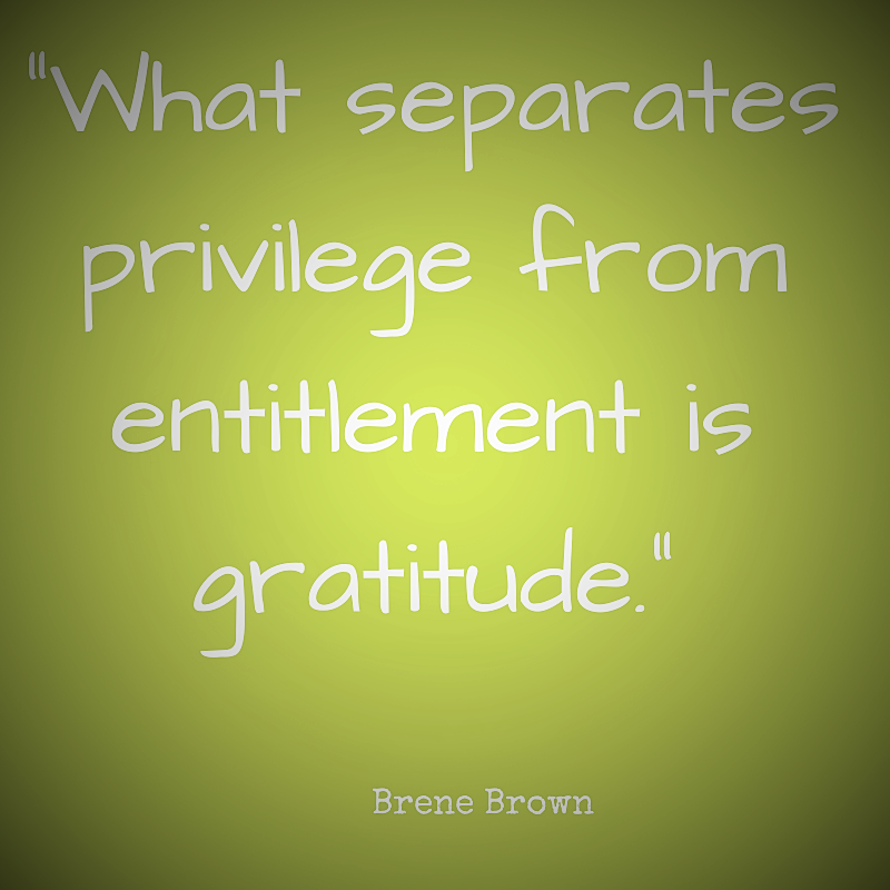 What Separates Privilege from Entitlement is Gratitude - Kathi Lipp