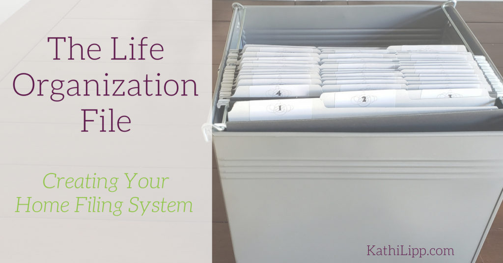 Creating Your Home Office Filing System (Life Organization File ...